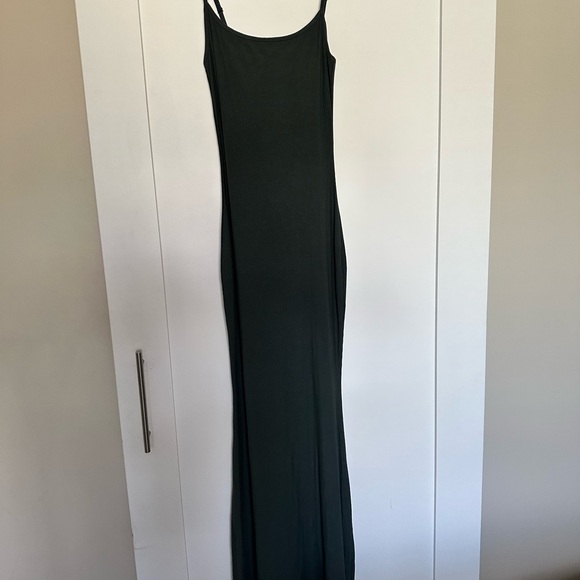 SKIMS | Dresses | Elegant Charcoal Skims Maxi Dress | Poshmark